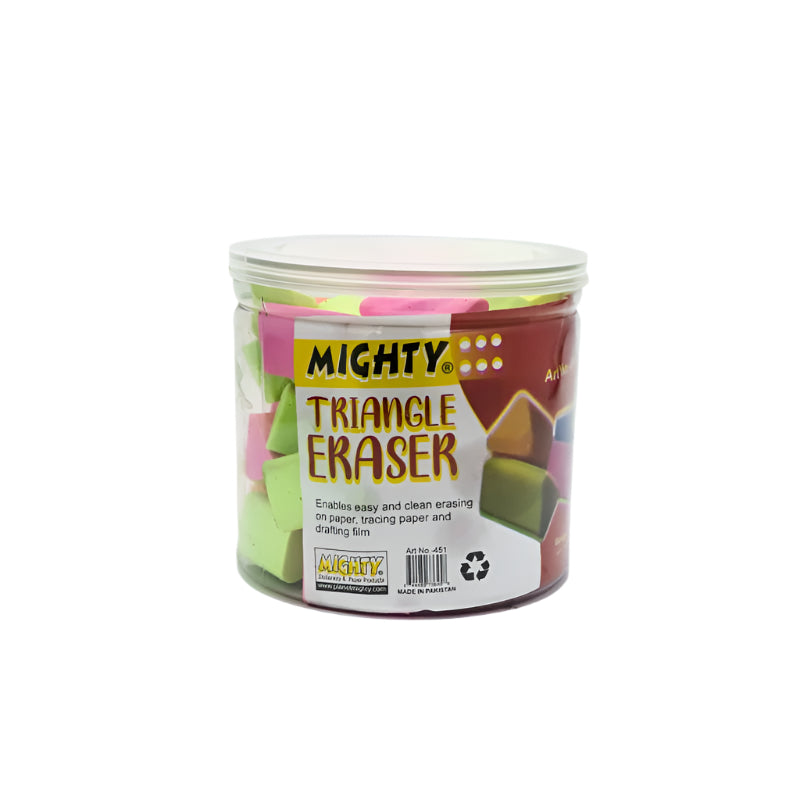 Mighty Triangle Eraser – Smooth & Precise Erasing – Mighty Stationery